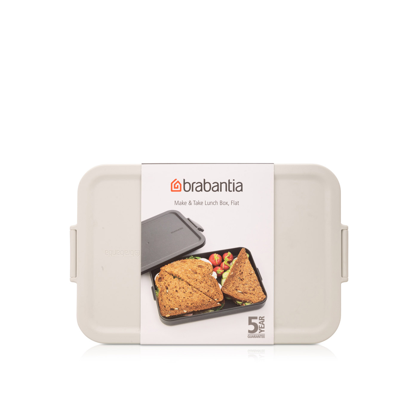 Brabantia make & take lunch box flat large grey - Spinneys UAE