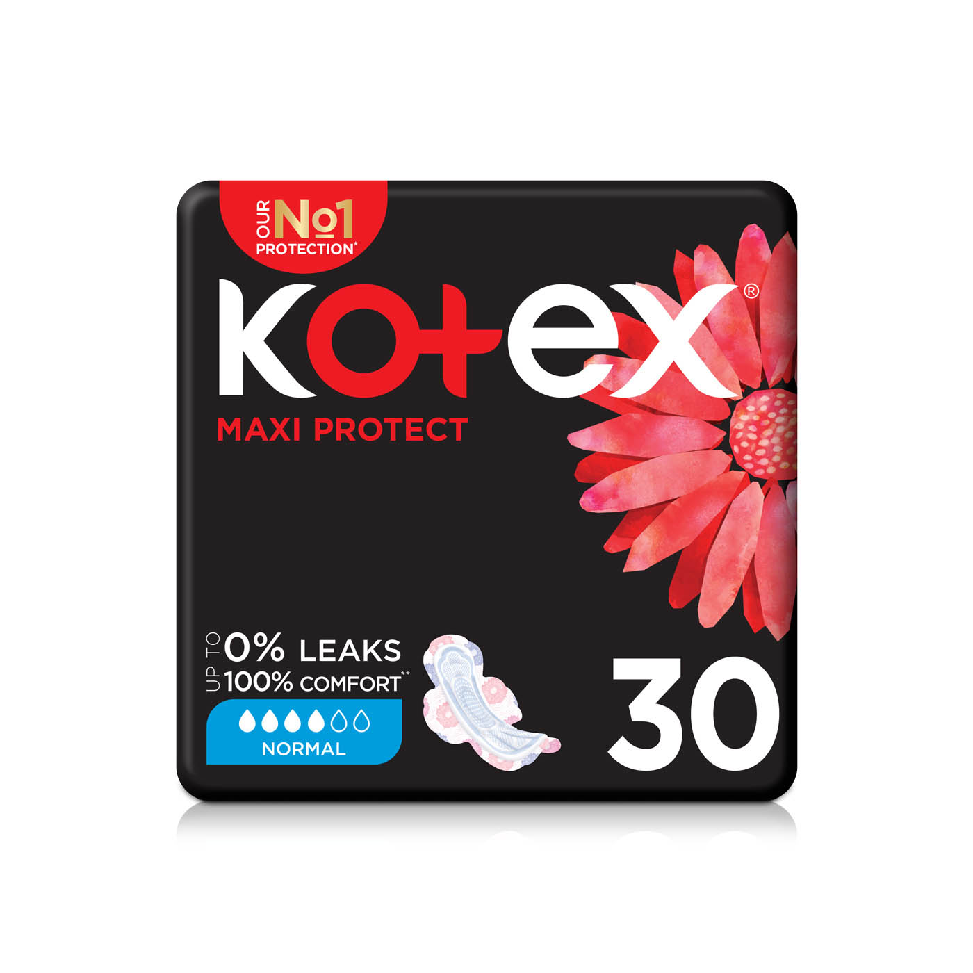 Kotex maxi protect normal pads with wings 30s - Spinneys UAE