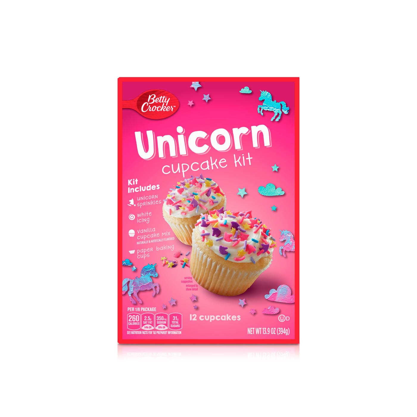 Betty Crocker Unicorn Cupcake Kit 394g - Spinneys United Arab Emirates