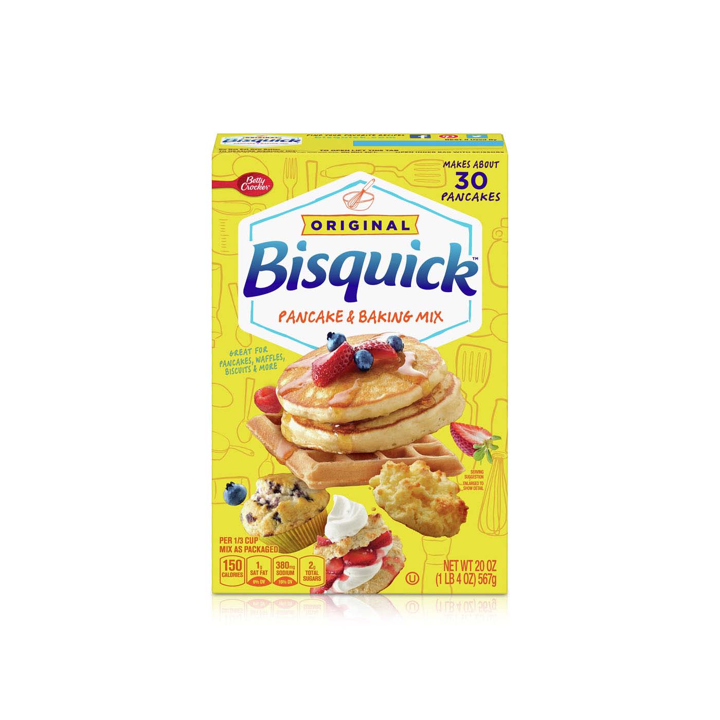 Betty Crocker Original Bisquick Pancake & Baking Mix 567g - Spinneys UAE