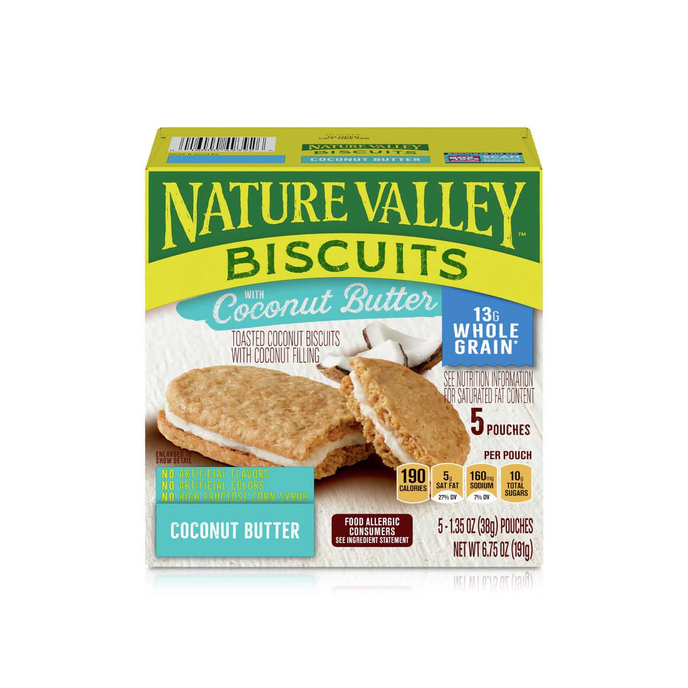 Nature Valley Toasted Coconut Biscuits with Coconut Butter Filling 5s 191g - Spinneys UAE