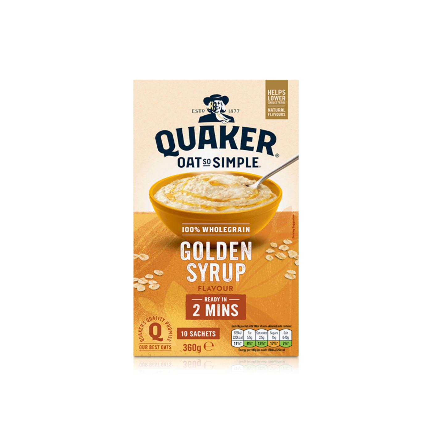 Quaker Oat So Simple Golden Syrup Oats 36g - Spinneys UAE