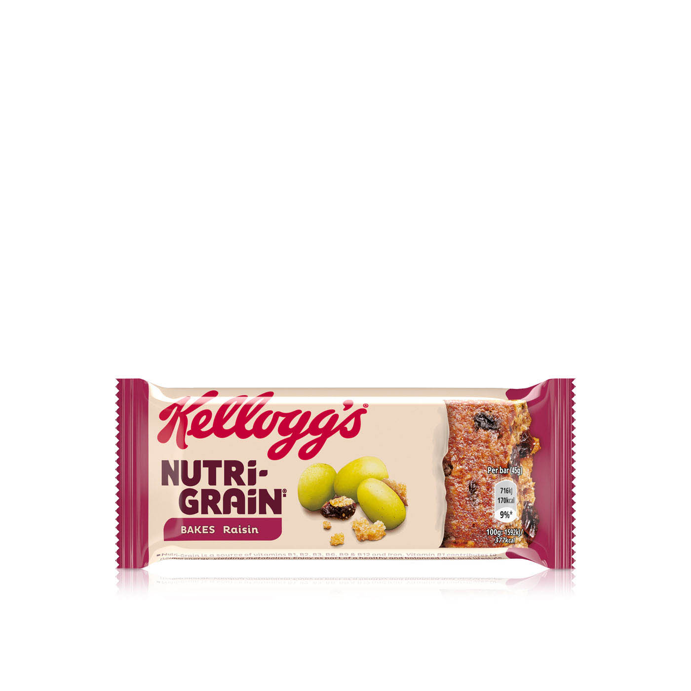 Kellogg's nutri-grain breakfast bakes raisin 45g - Spinneys UAE