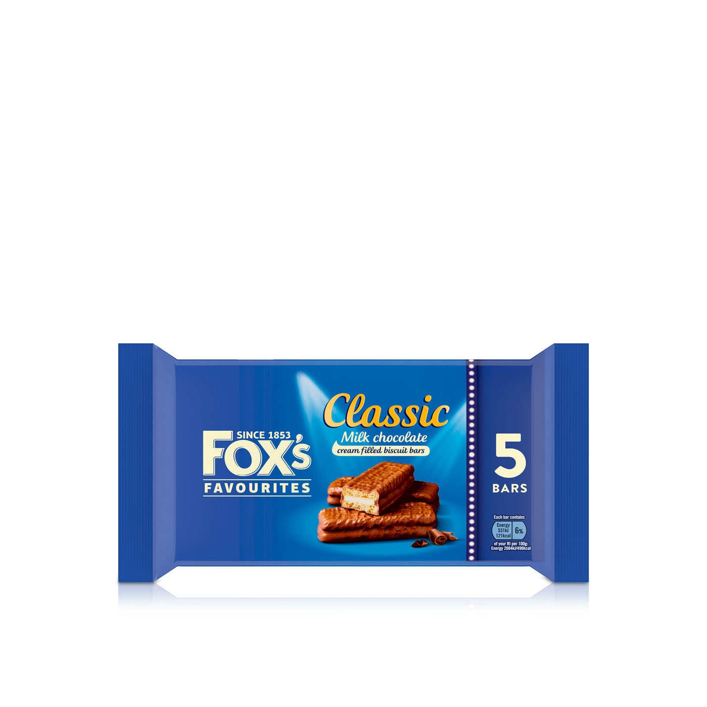 Fox's Favourites Classic Mlk Chocolate Biscuit Bars 5s 105g - Spinneys UAE