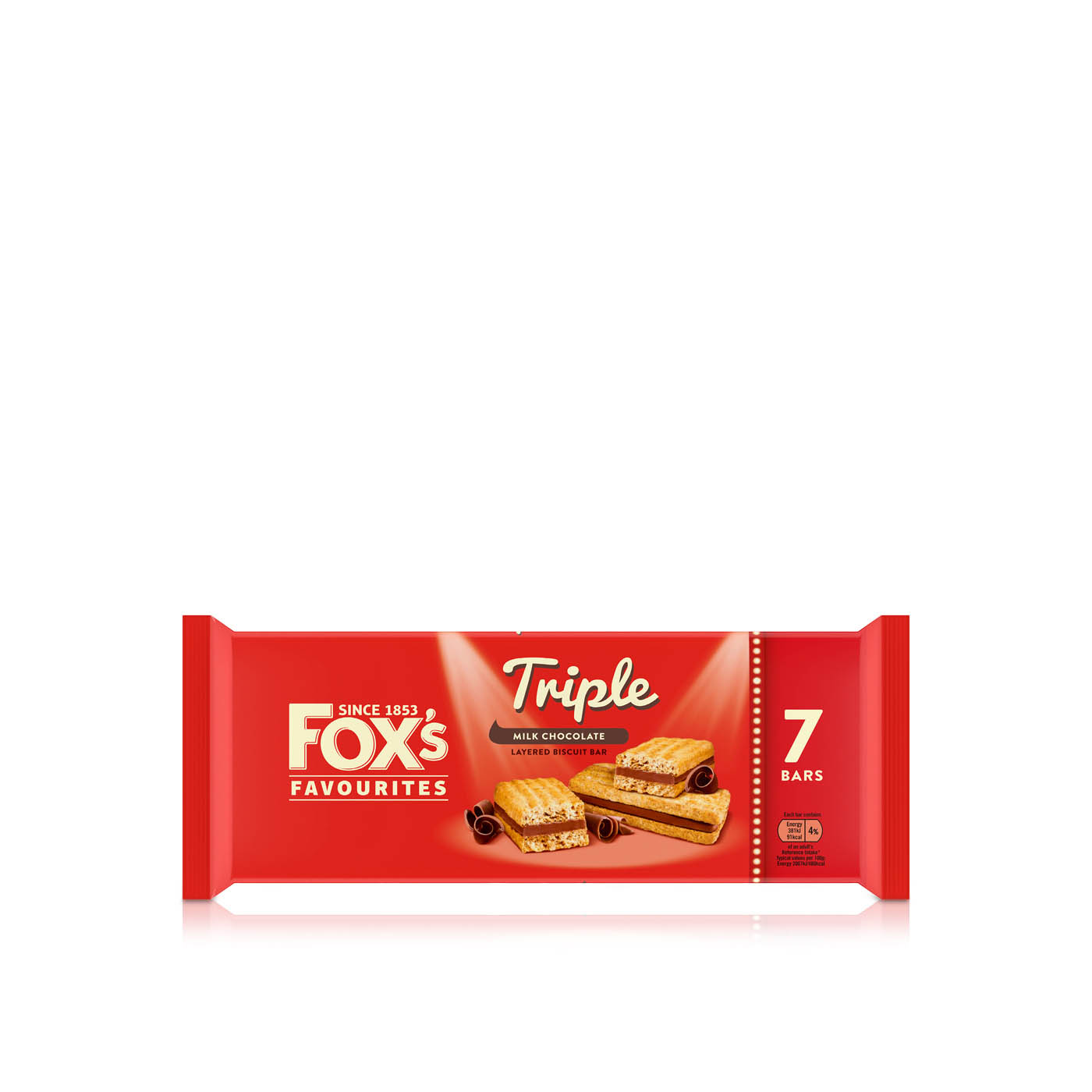 Fox's Favourites Triple Biscuit Bars 7s 135g - Spinneys UAE