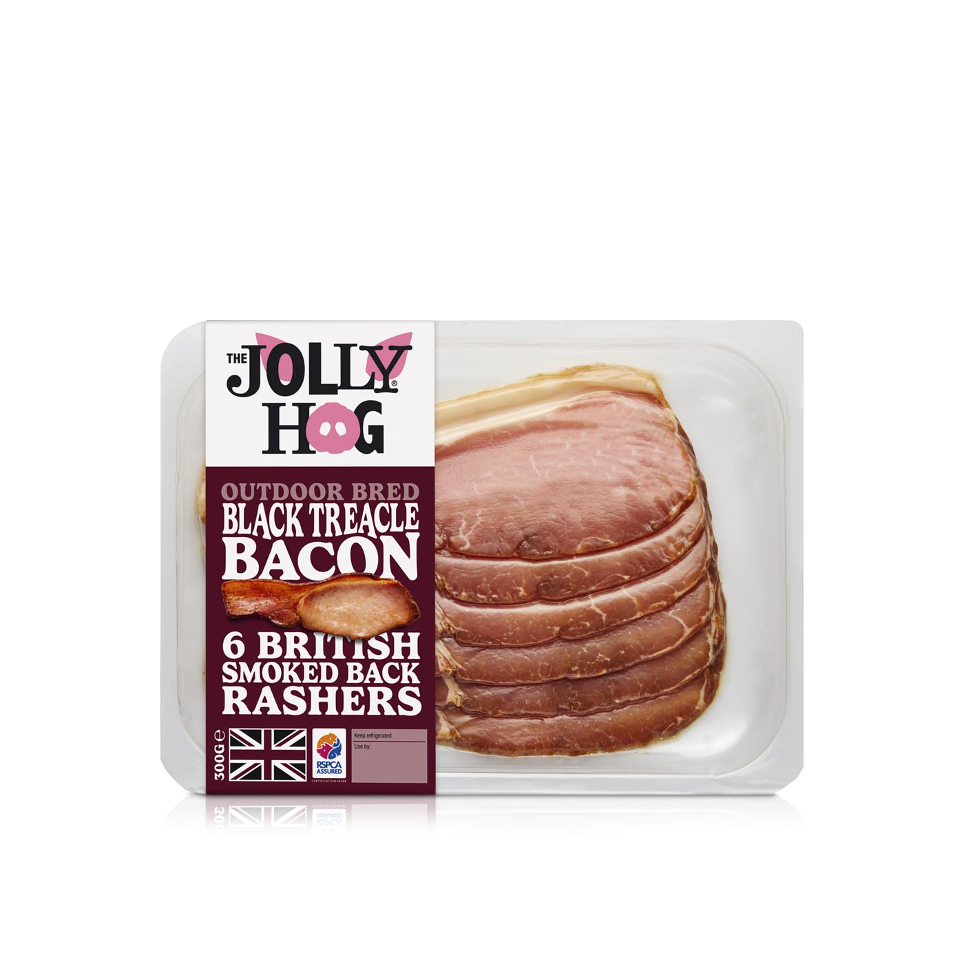 The Jolly Hog Black Treacle Smoked Back Bacon 300g - Spinneys UAE