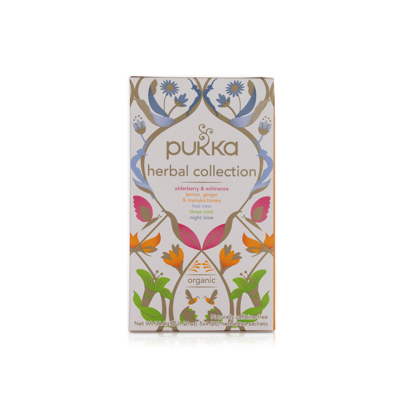 Pukka Organic Herbal Tea Collection Caffeine Free 20 Bags 34.4g ...