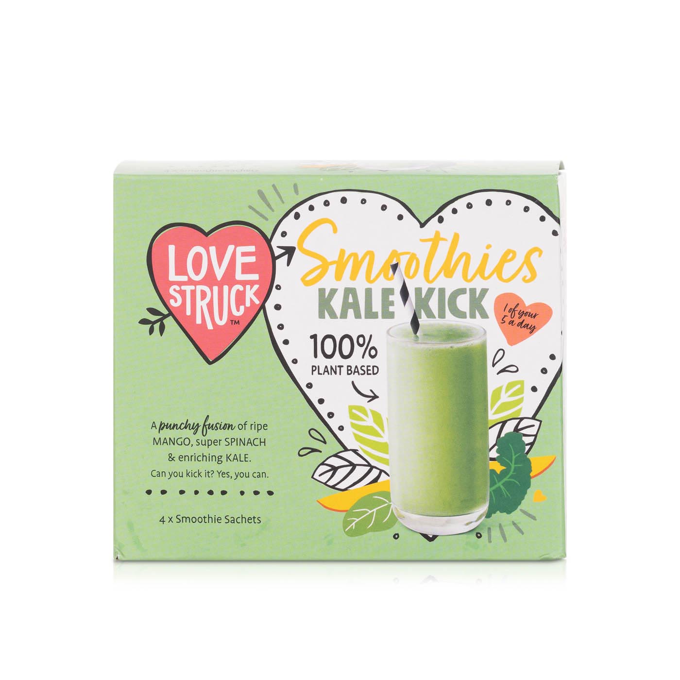 Love Struck Frozen Smoothie Mix Kale Kick 4 X 120G - Spinneys UAE