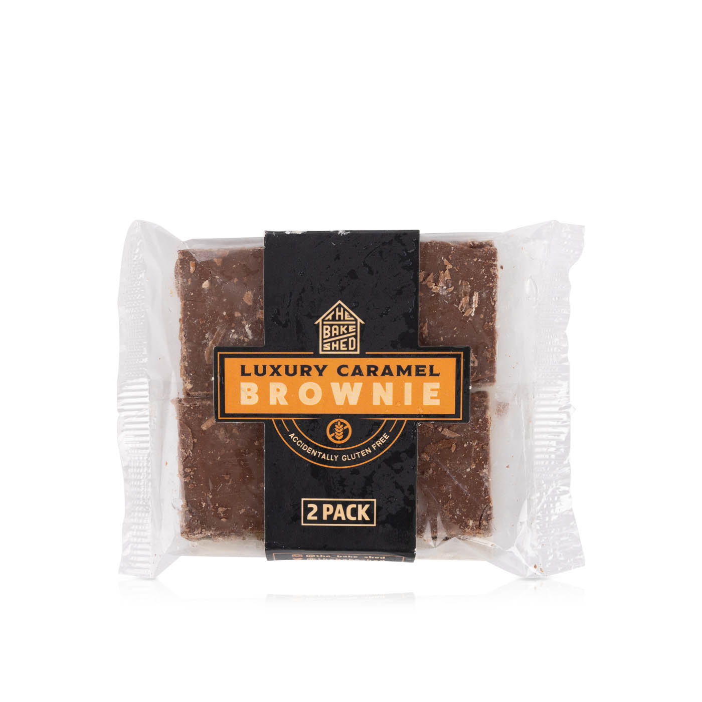 The Bake Shed Frozen Gluten-Free Caramel Brownie 2 Pack 150G - Spinneys UAE