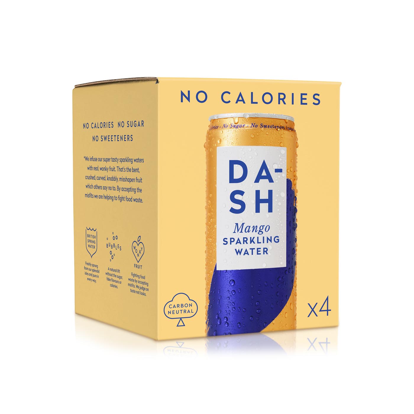 Dash Mango Sparkling Water 330ml x 4 - Spinneys United Arab Emirates