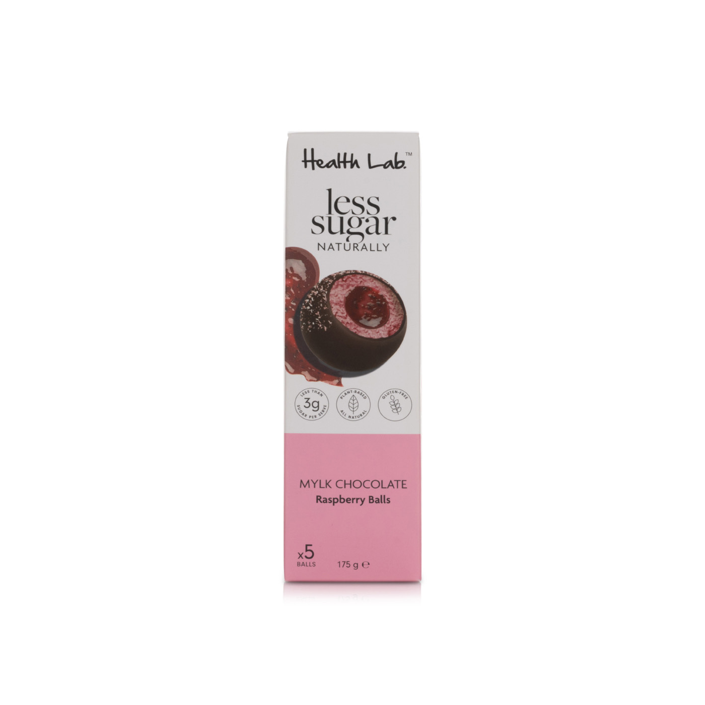 Health Lab Frozen Frozen Mylk Chocolate Raspberry Balls 175G - Spinneys ...