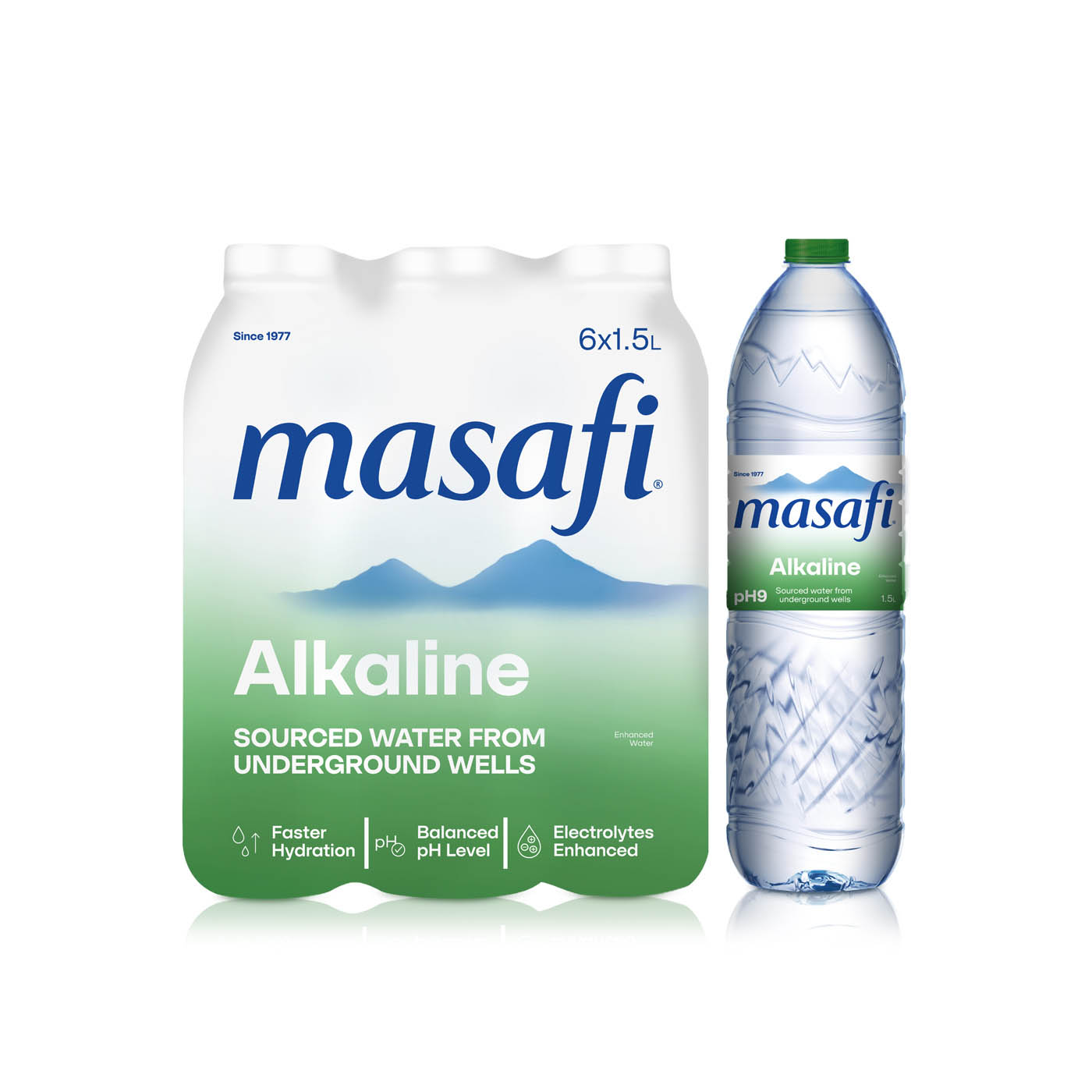 Masafi Alkalife Water 1.5 litre x 6 - Spinneys UAE