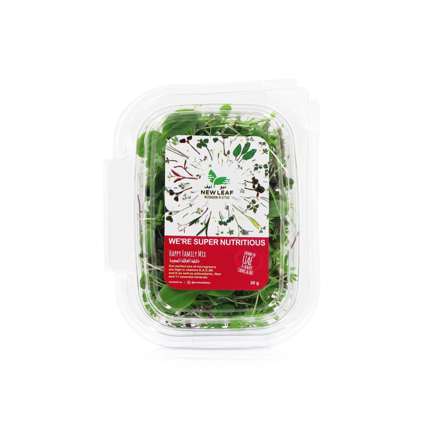 New Leaf Happy Family Salad Mix 30g - Spinneys UAE