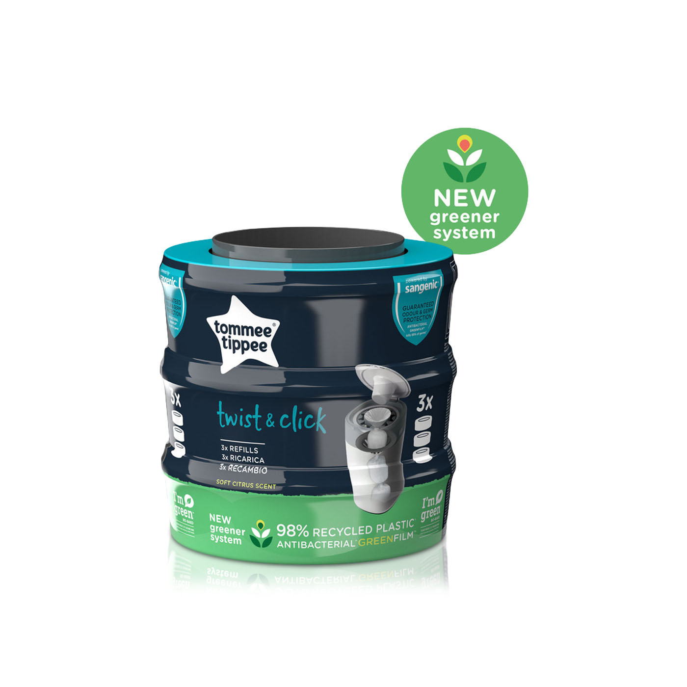 Tommee Tippee Fits All Tubs Nappy Wrapper Cassette x 3 - Spinneys UAE