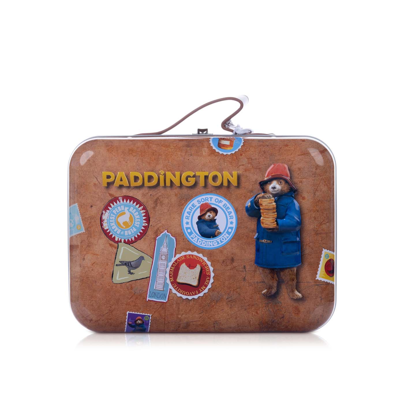 Paddington Bear Suitcase Shortbread Biscuit and English Breakfast Tea Tin 275g - Spinneys UAE