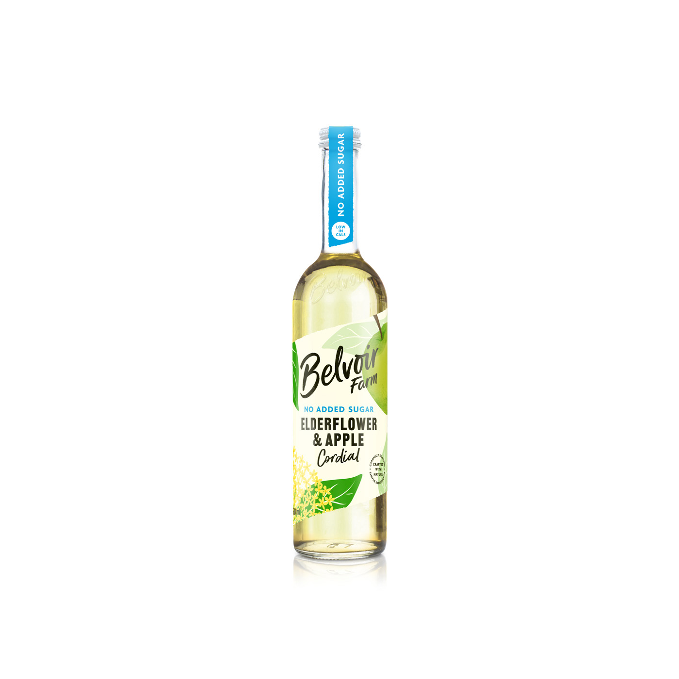 Belvoir no added sugar elderflower and apple cordial 500ml - Spinneys UAE