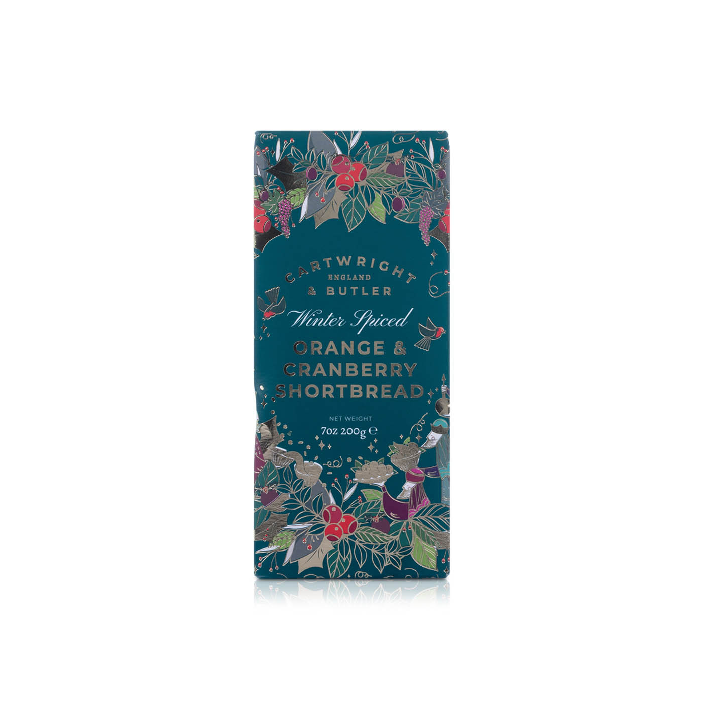 Cartwright & Butler Winter Spiced Orange and Cranberry Shortbread 200g ...