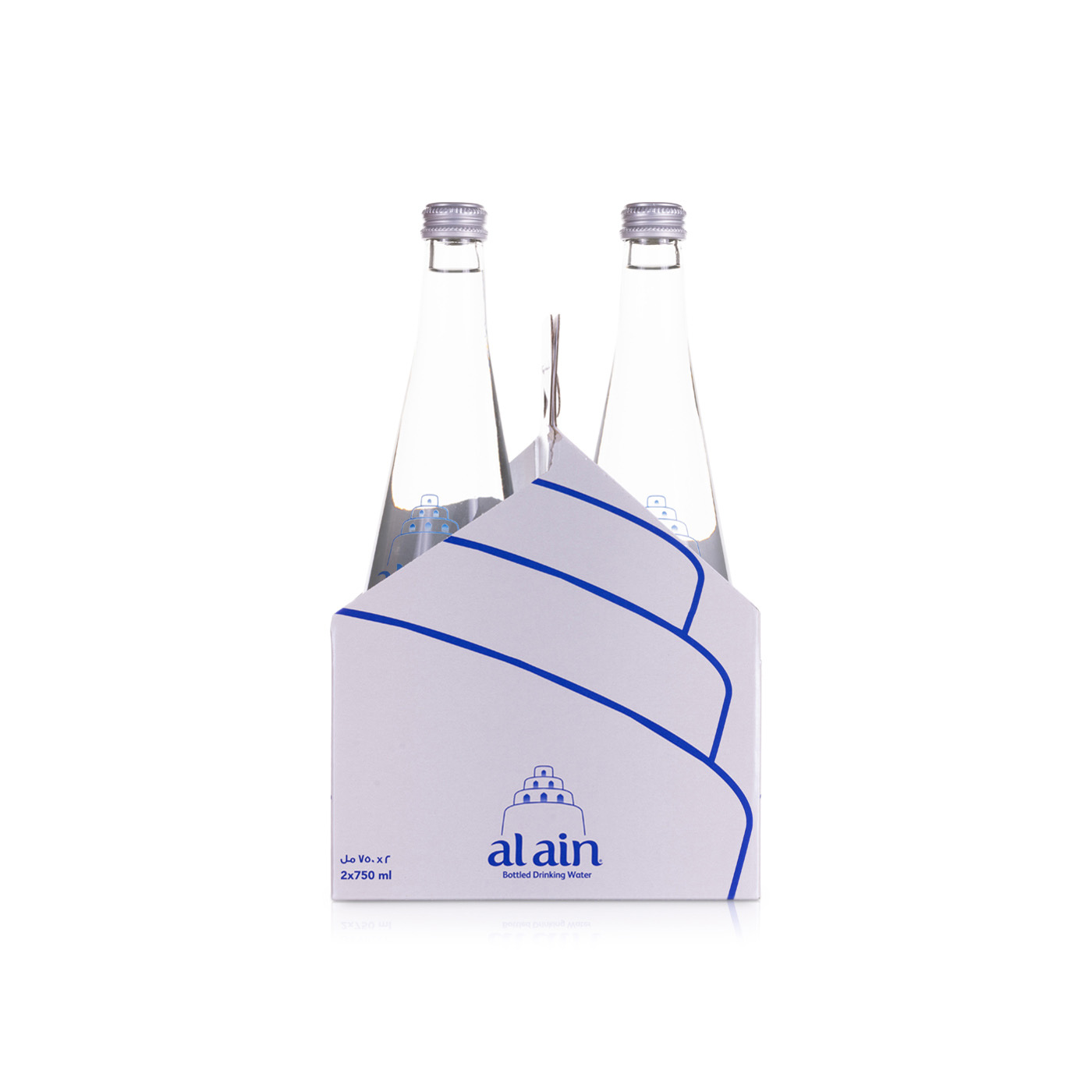Al Ain Glass Bottled Water 750ml x 2 - Spinneys UAE