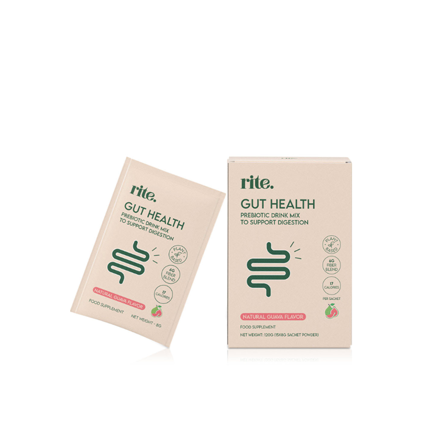 Rite Gut Health Prebiotic Drink Mix 15 Sachets - Spinneys UAE