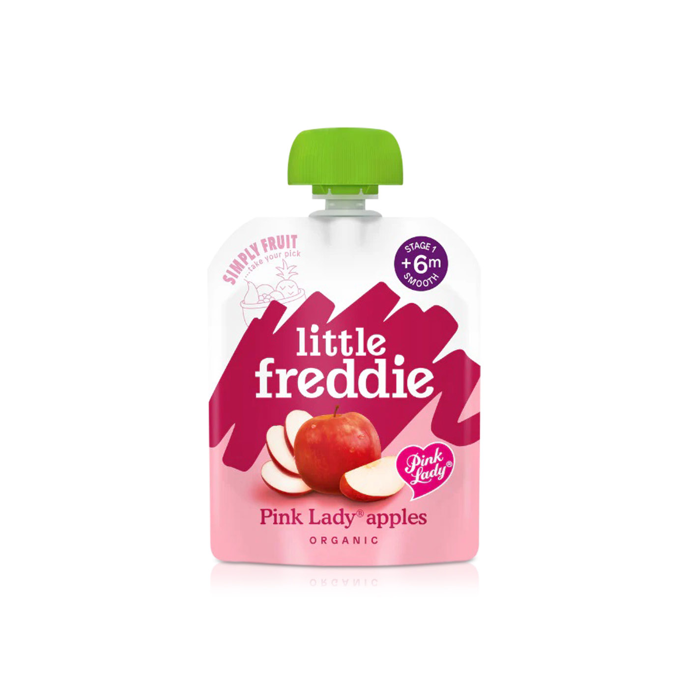 Little Freddie Simply Fruit Pink Lady Apples 6+months 70g - Spinneys UAE