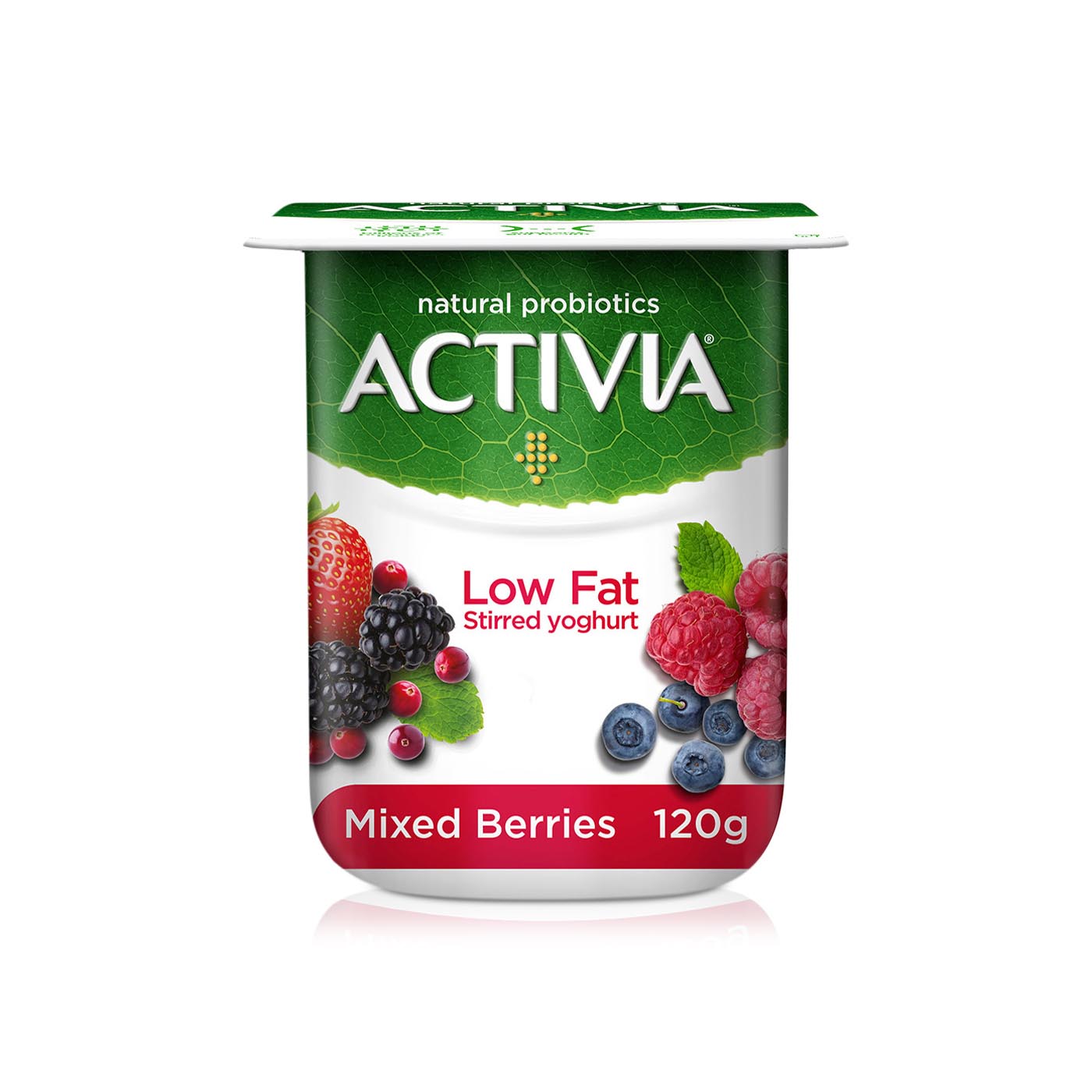Activia Mixed Berries Yoghurt Low Fat 120g - Spinneys UAE
