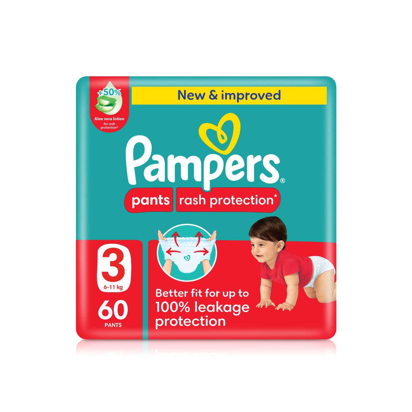 Pampers rash protection pants size 3 x60 - Spinneys UAE