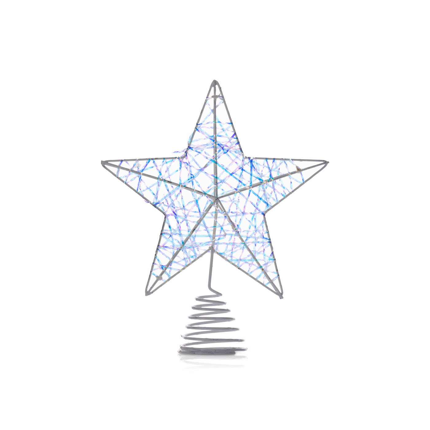 Kaemingk silver star tree topper 23cm - Spinneys UAE