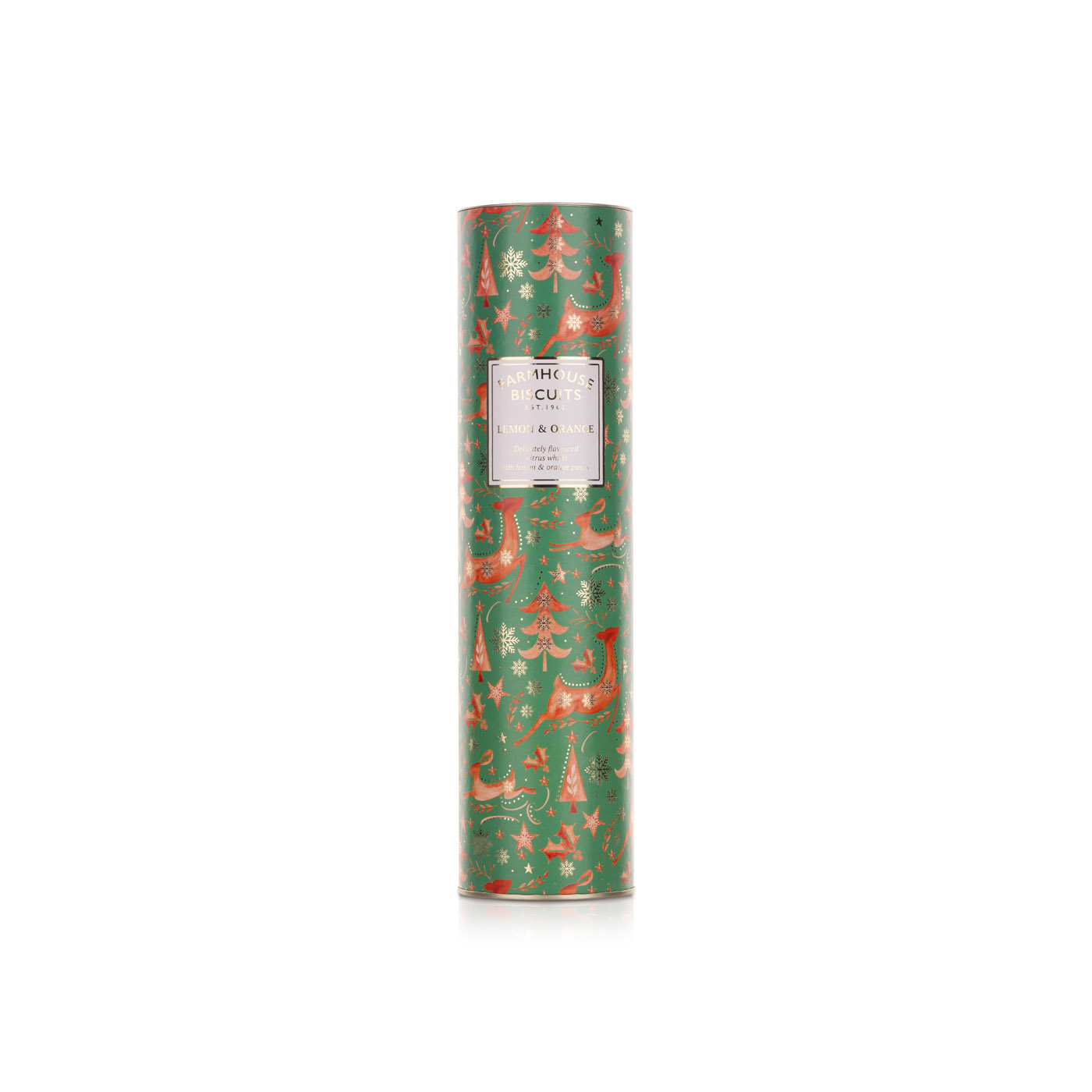 Farmhouse Biscuits Christmas animals lemon and orange biscuits tube ...