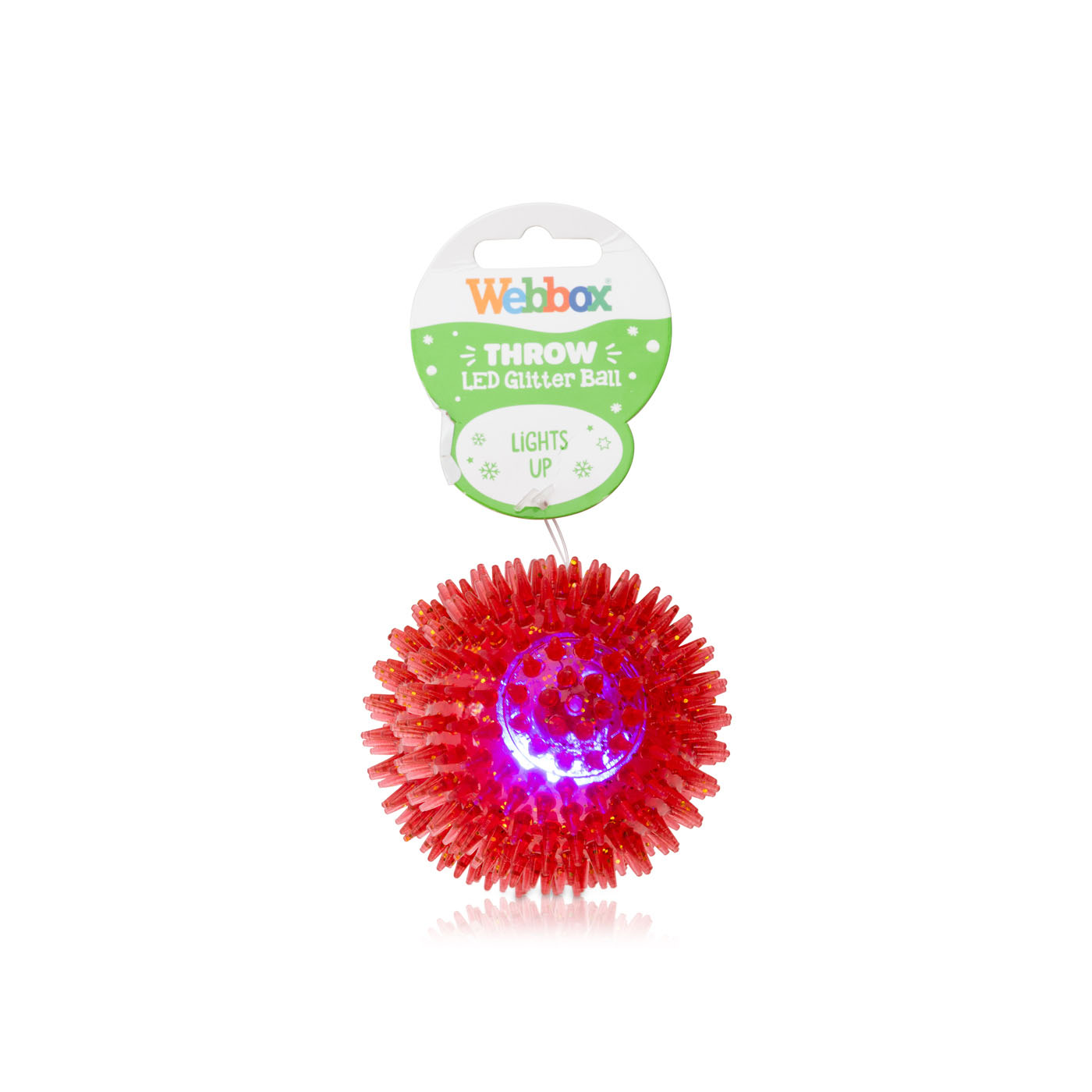 Webbox Red LED Glitter Ball for Dogs - Spinneys UAE