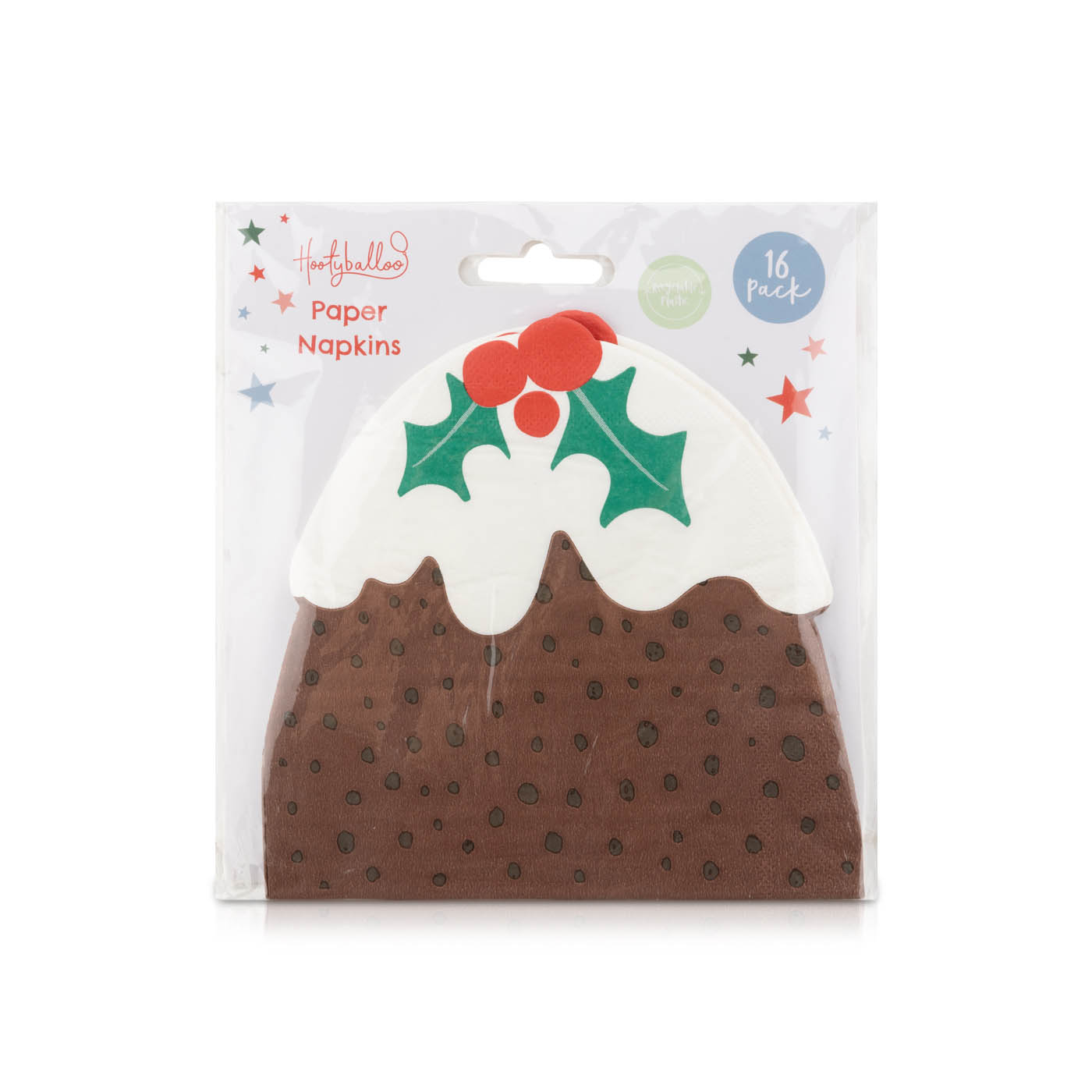 Hootyballoo Christmas Pudding Paper Napkins 16 Pack - Spinneys UAE