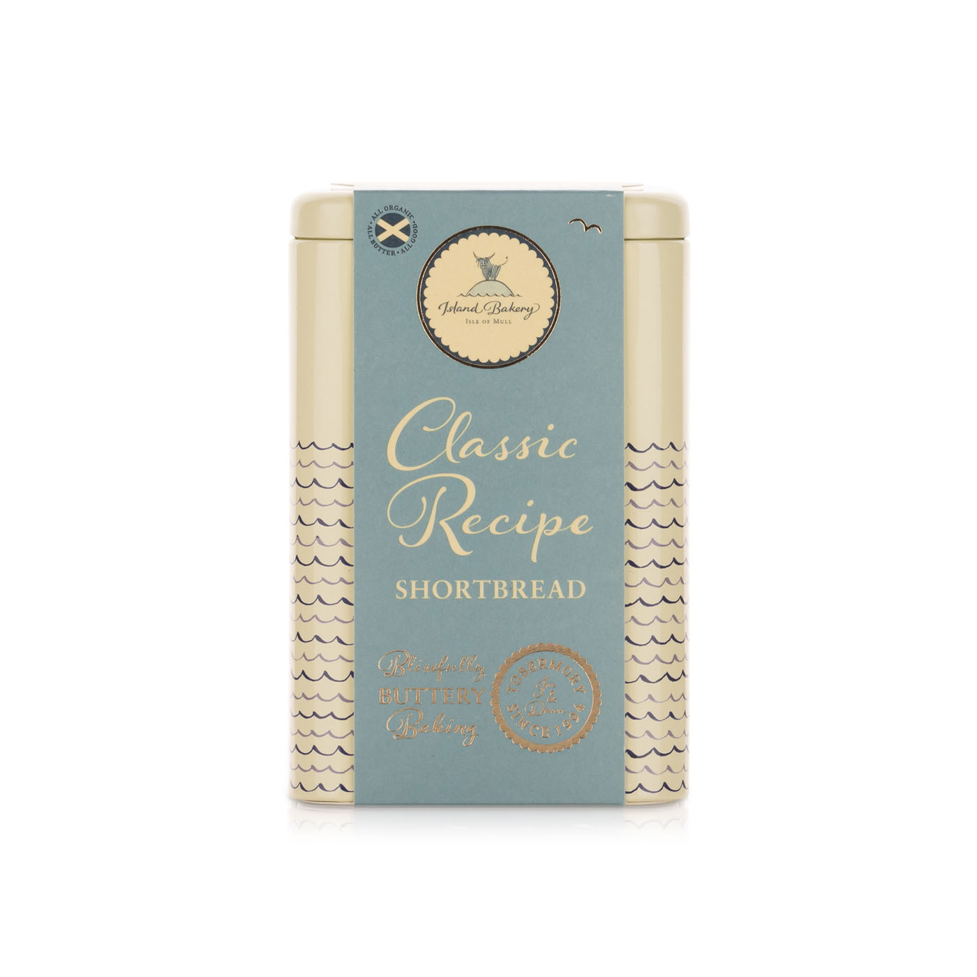 Island Bakery organic classic shortbread biscuit tin 215g - Spinneys UAE