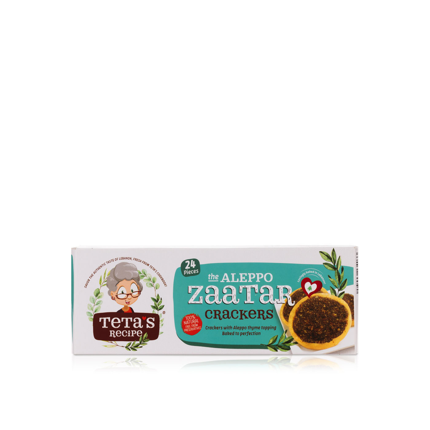 Teta's Recipe the Aleppo Zaatar Crackers 120g - Spinneys UAE
