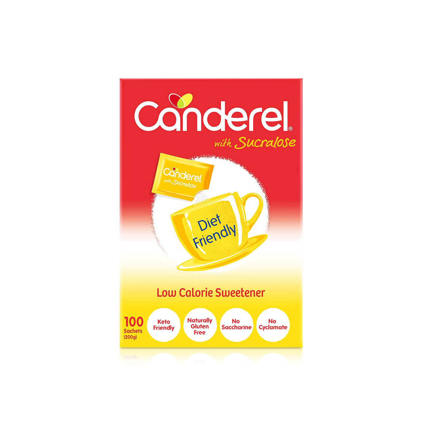 Canderel Sucralose Low-Calorie Sweetener Sachets x 100 - Spinneys UAE