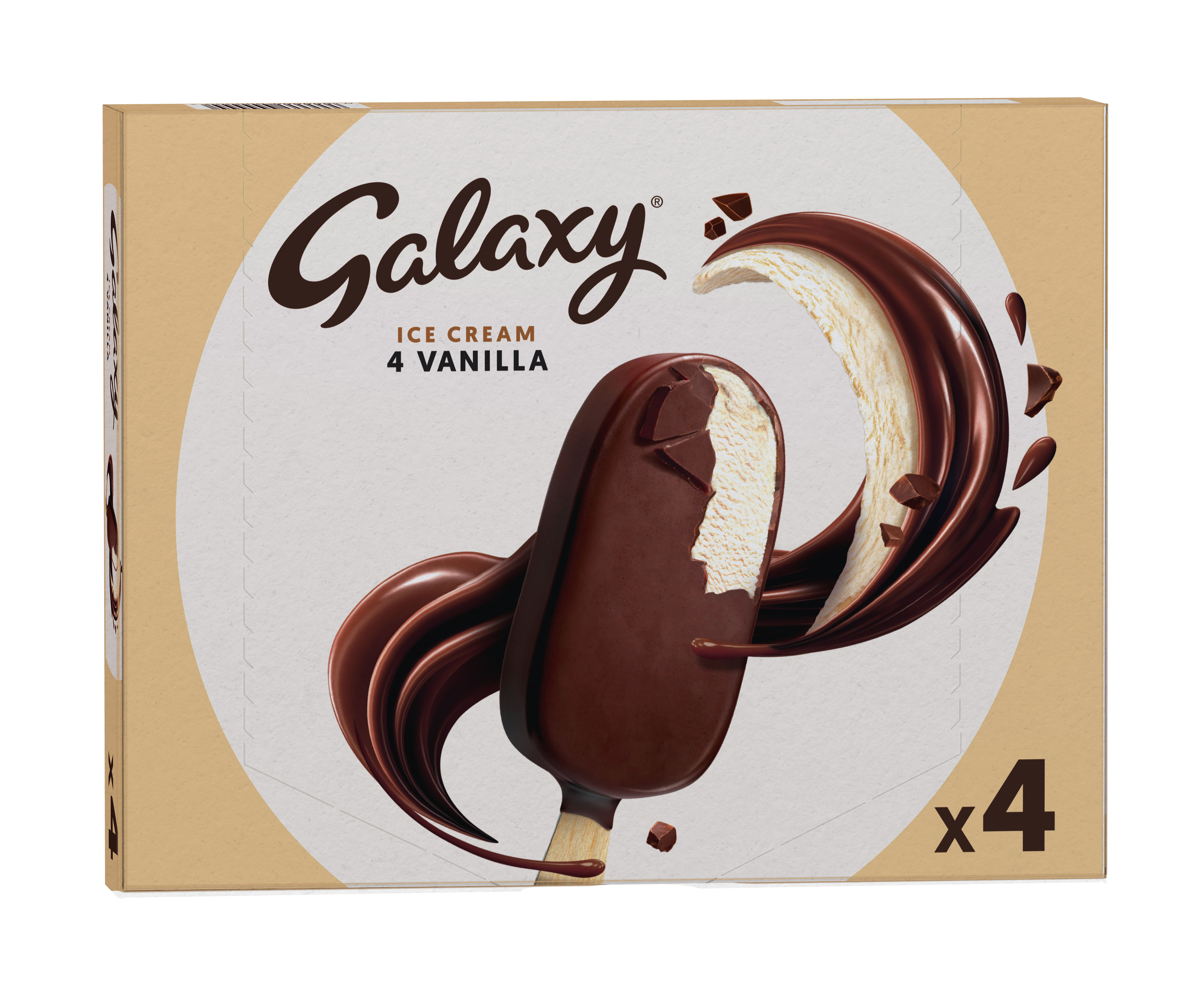 Galaxy Vanilla Ice Creams x 4 232g - Spinneys UAE