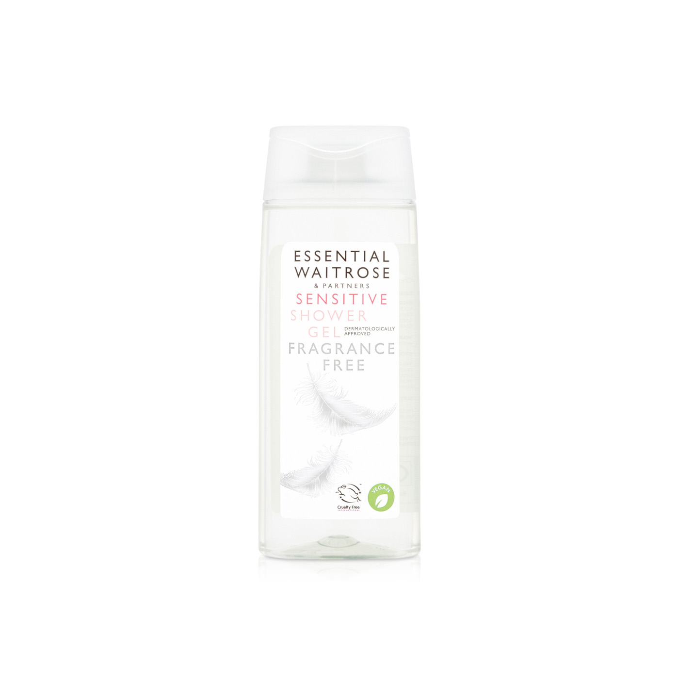 Waitrose Essentials Vegan Sensitive Fragrance-Free Shower Gel 250ml ...