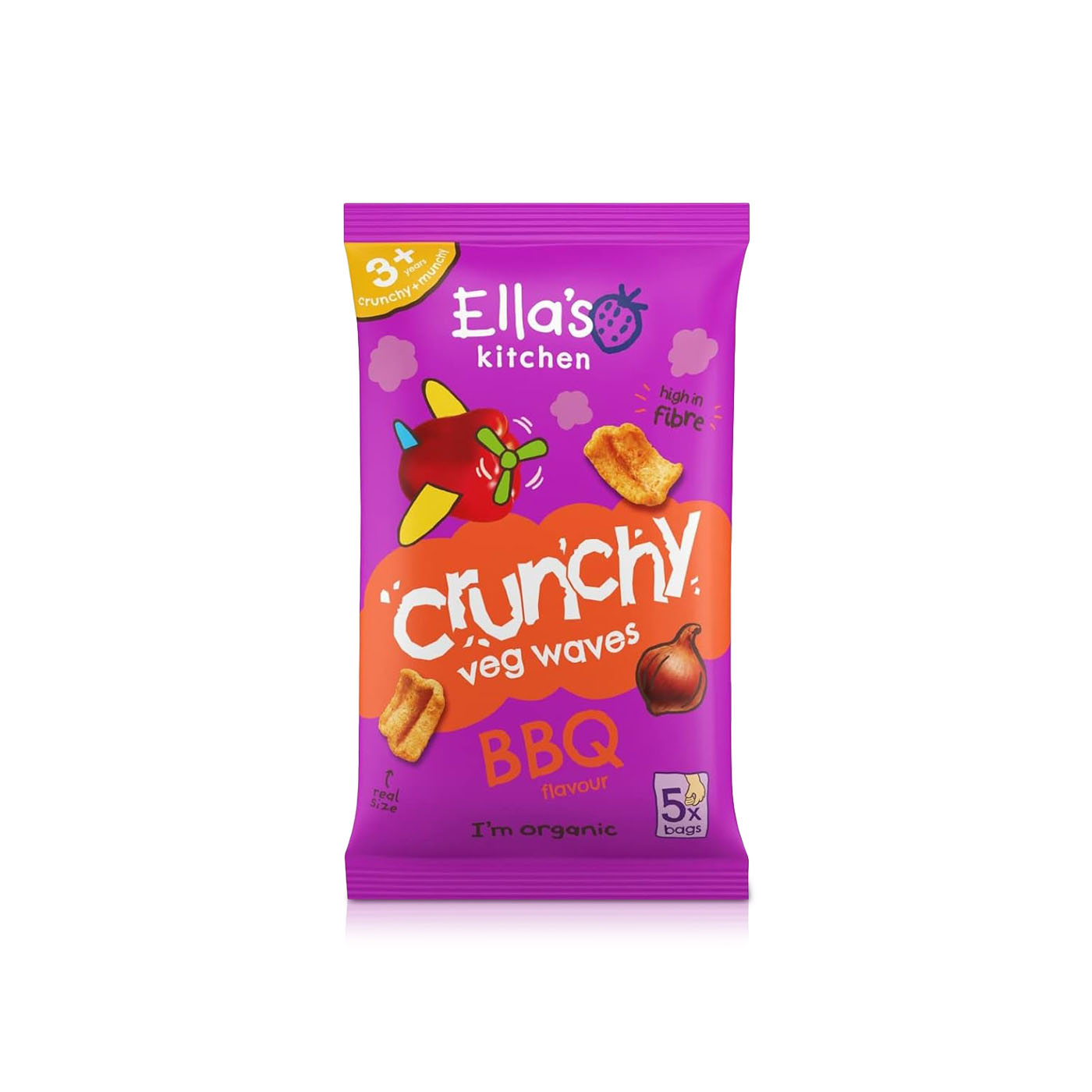Ella's Kitchen Crunchy Vegetable Waves BBQ 3yrs 10g x 5 - Spinneys UAE