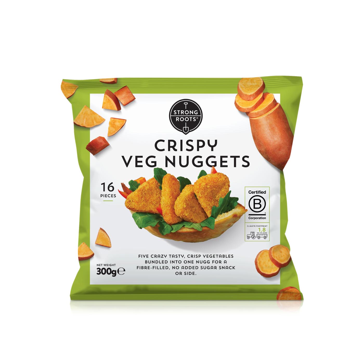 Strong Roots Frozen Crispy Veg Nuggets 300G - Spinneys UAE