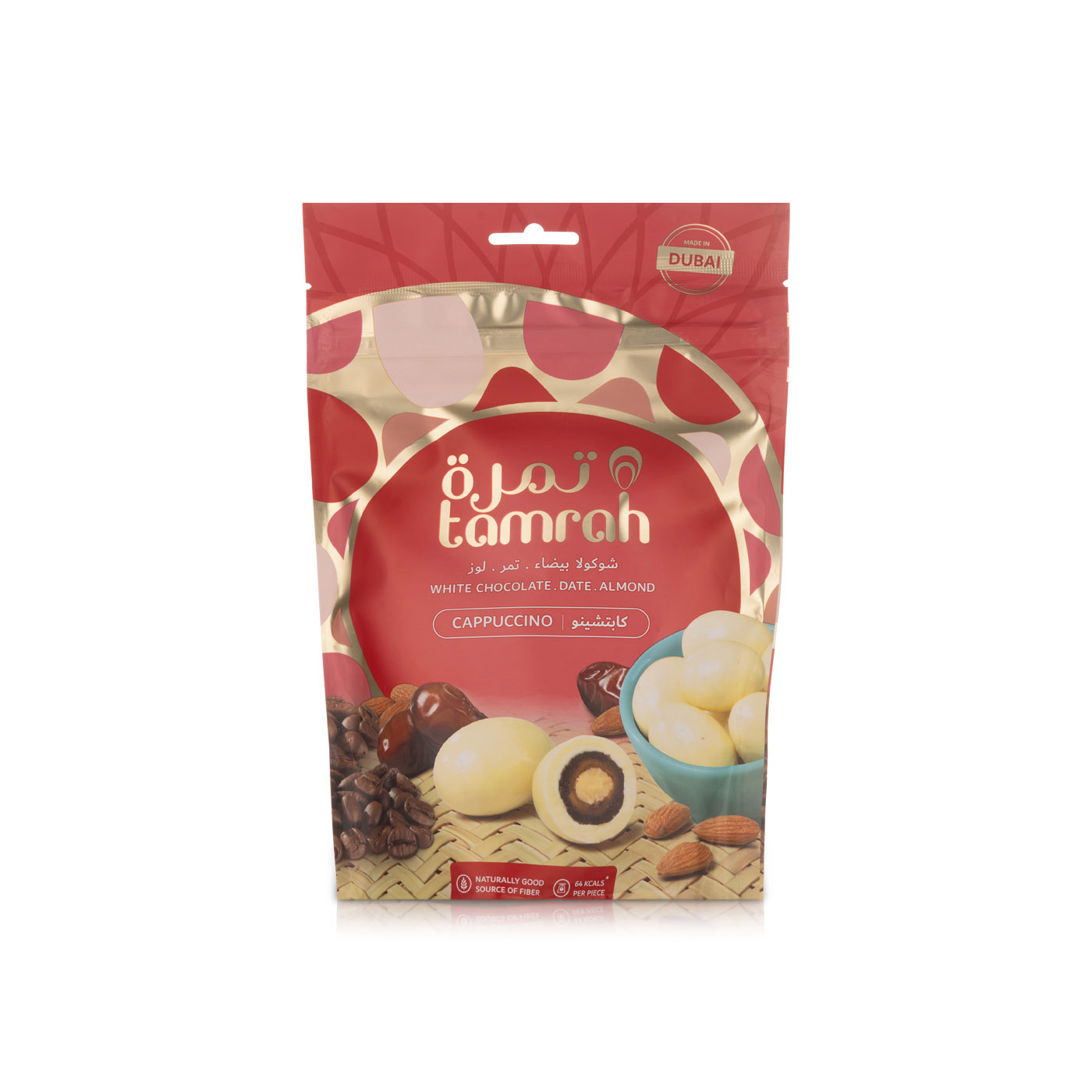 Tamrah Cappuccino White Chocolate Dates with Almond 100g - Spinneys UAE