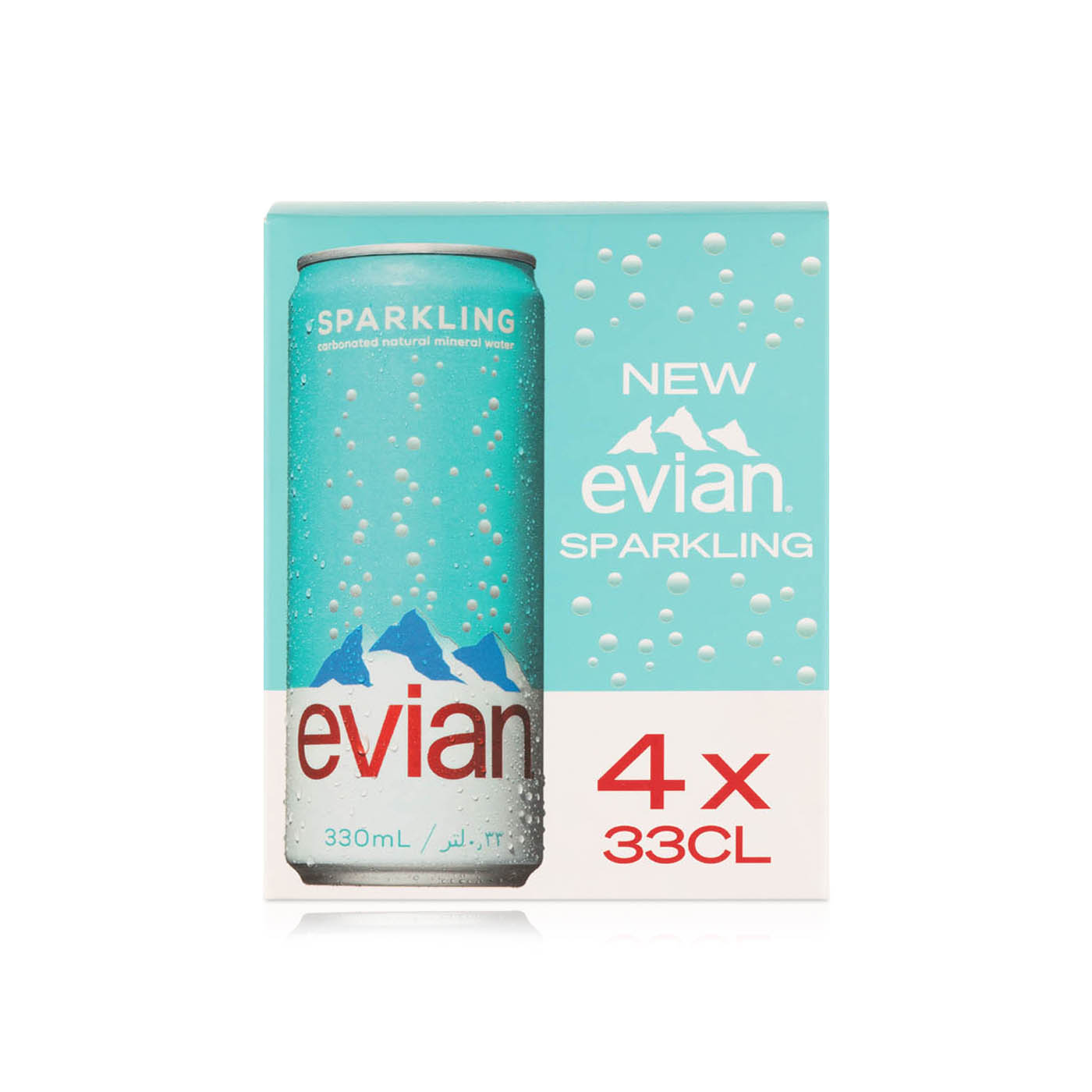 Evian Sparkling Water 330ml x 4 - Spinneys UAE