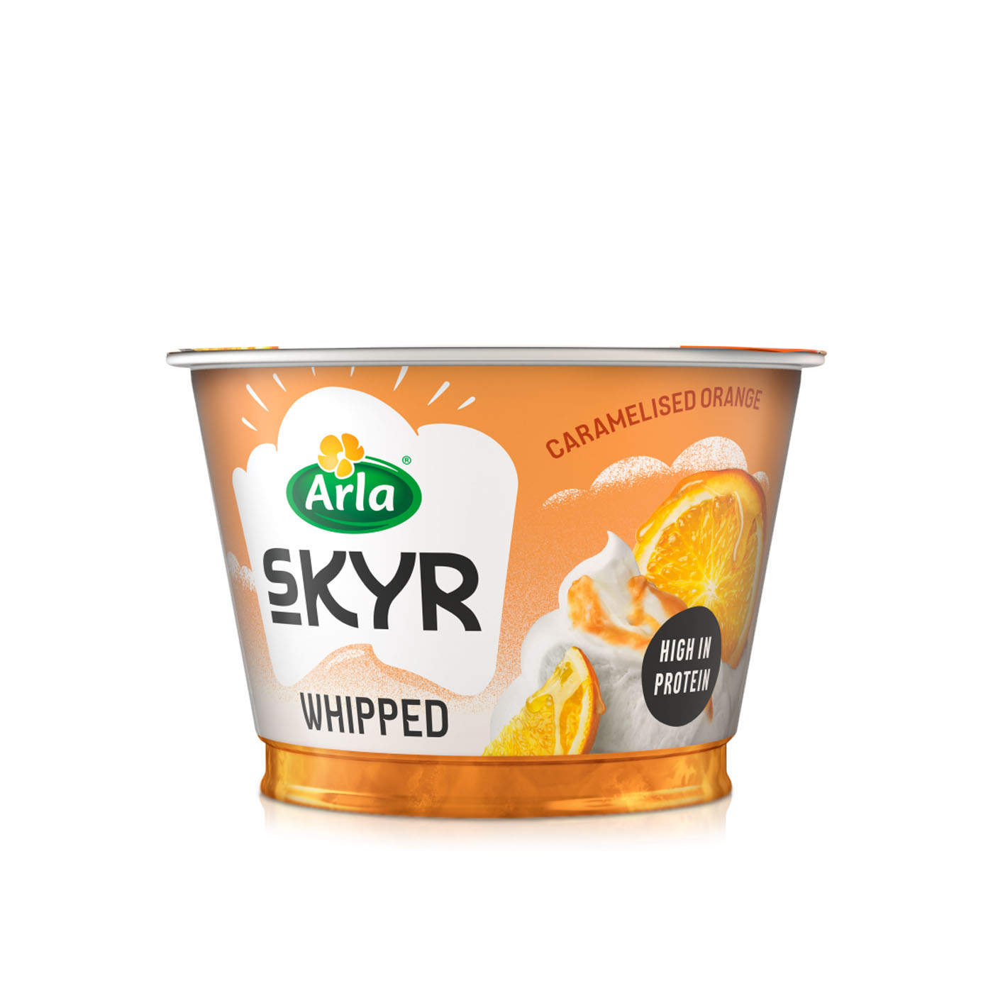 Arla Skyr Whipped Caramelised Orange Natural Icelandic Yoghurt 128g - Spinneys UAE