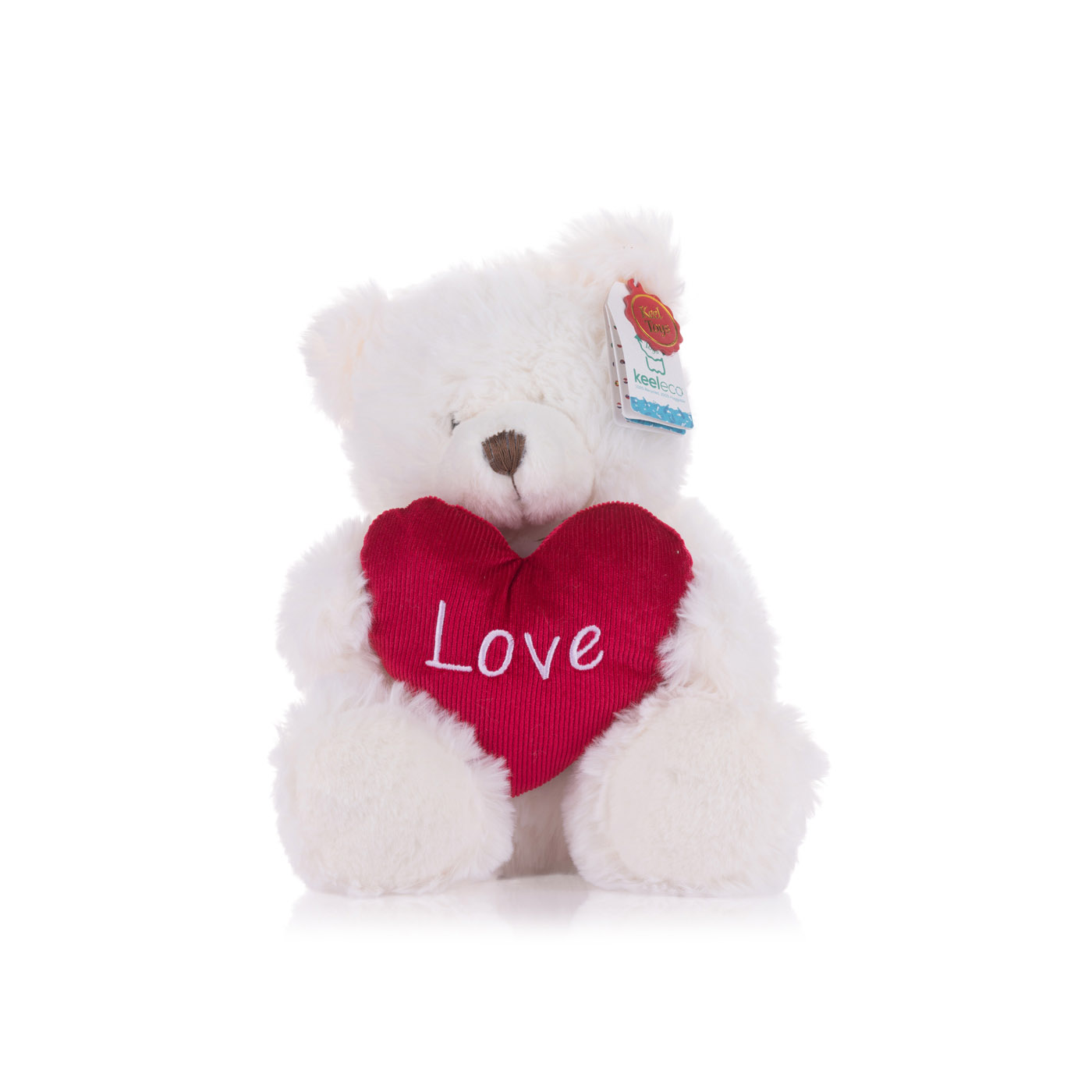 Keel Toys Harry Bear with Heart Cream 30cm - Spinneys United Arab Emirates