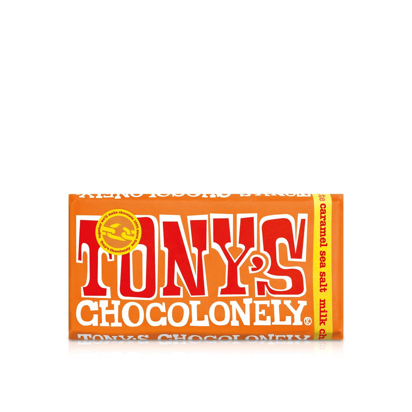 Tony's Chocolonely Milk Chocolate Caramel and Sea Salt 180g - Spinneys UAE