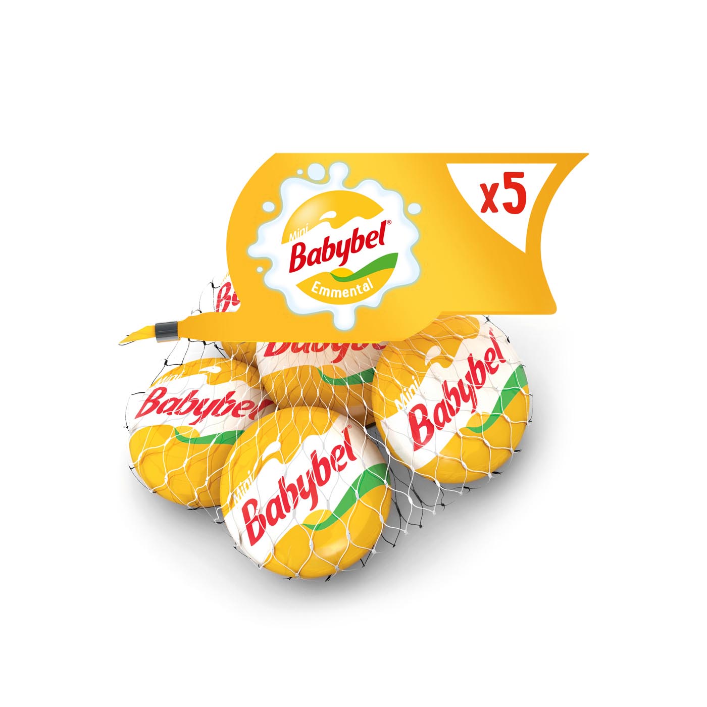 Babybel Mini Emmental Cheese Snack, Pack of x 5 100g - Spinneys UAE