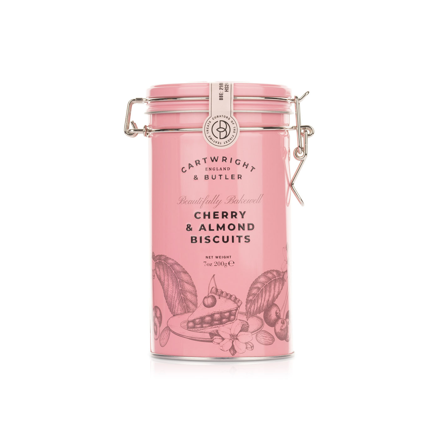 Cartwright & Butler Cherry and Almond Biscuits Tin 200g - Spinneys UAE
