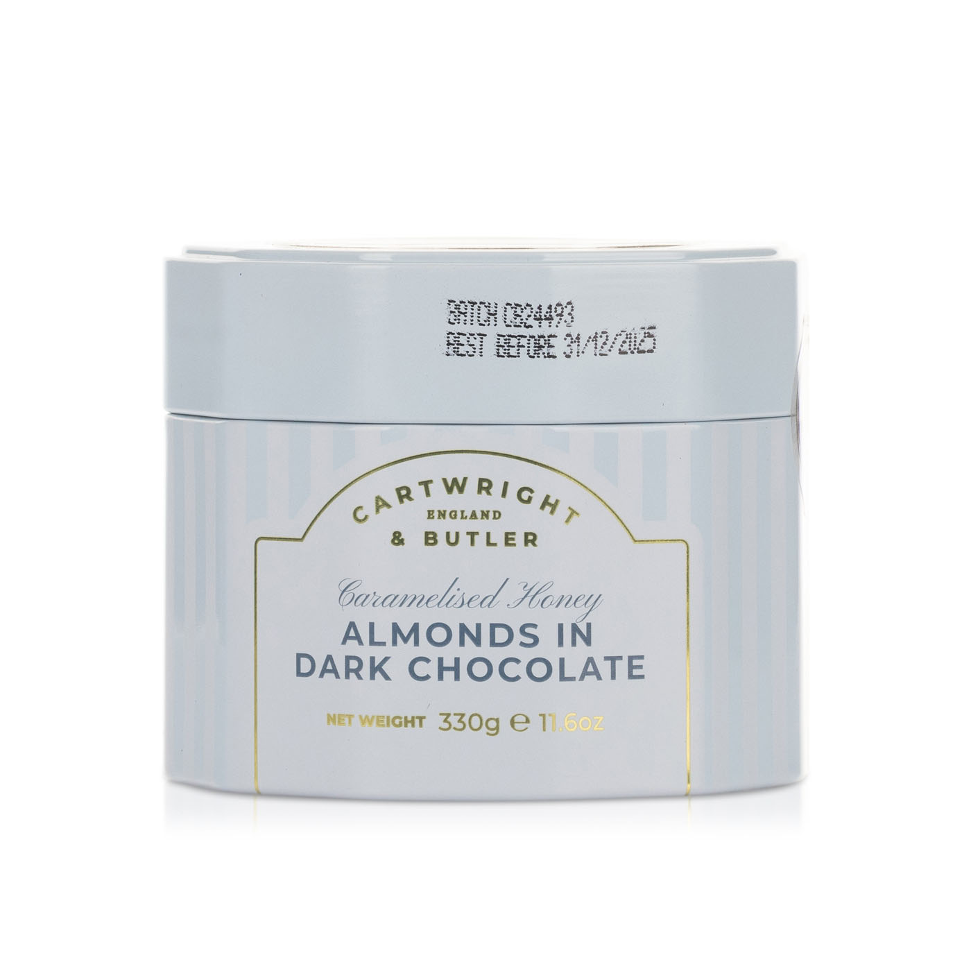 Cartwright & Butler Dark Chocolate Almonds Tin 330g - Spinneys UAE