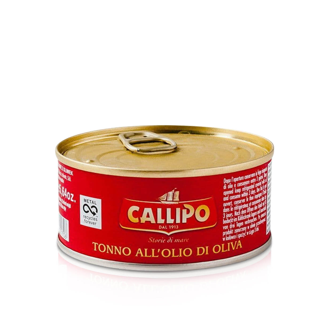 Callipo Yellowfin Tuna Fillets in Olive Oil 160g - Spinneys UAE
