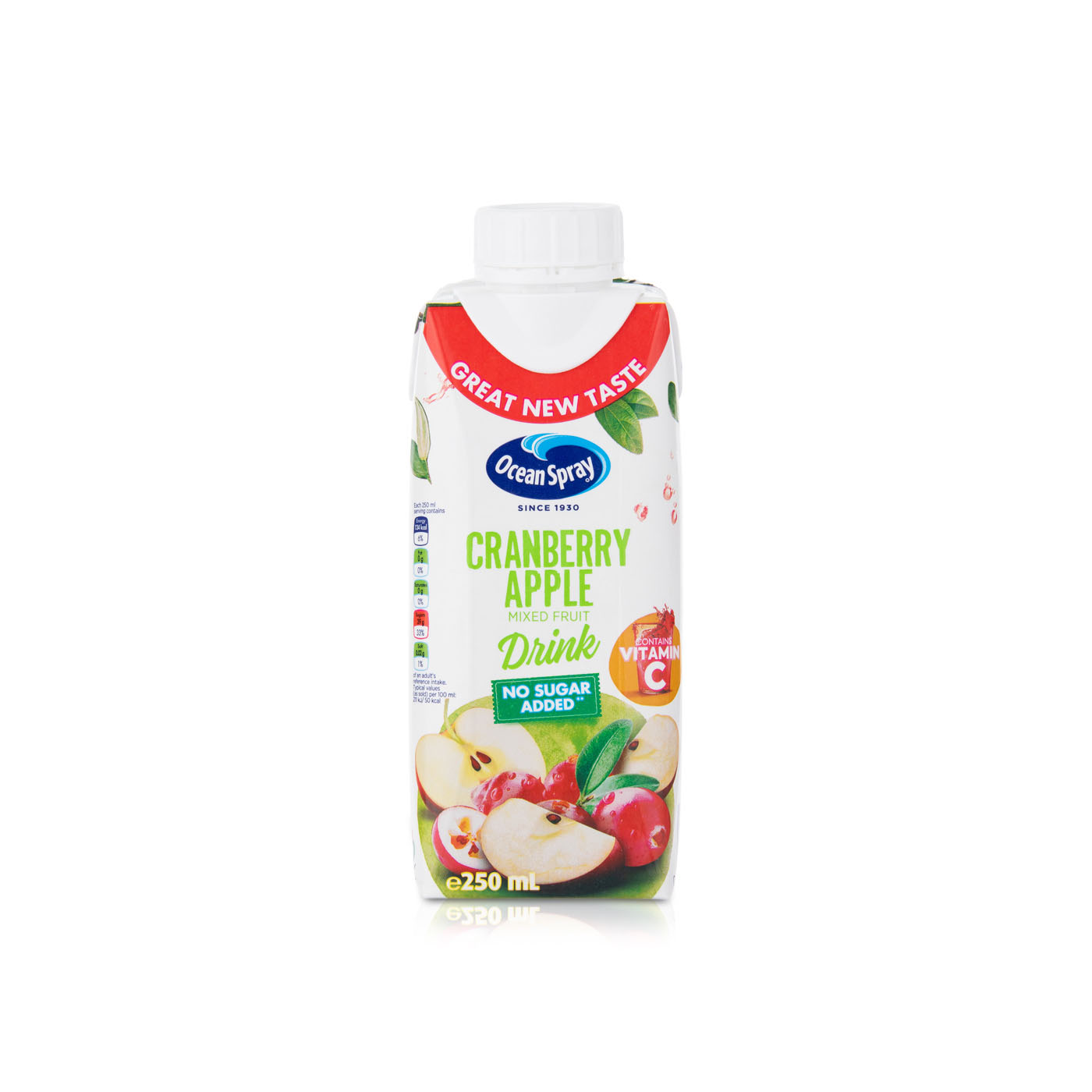Ocean Spray Cranberry Apple No Added Sugar 250ml - Spinneys UAE