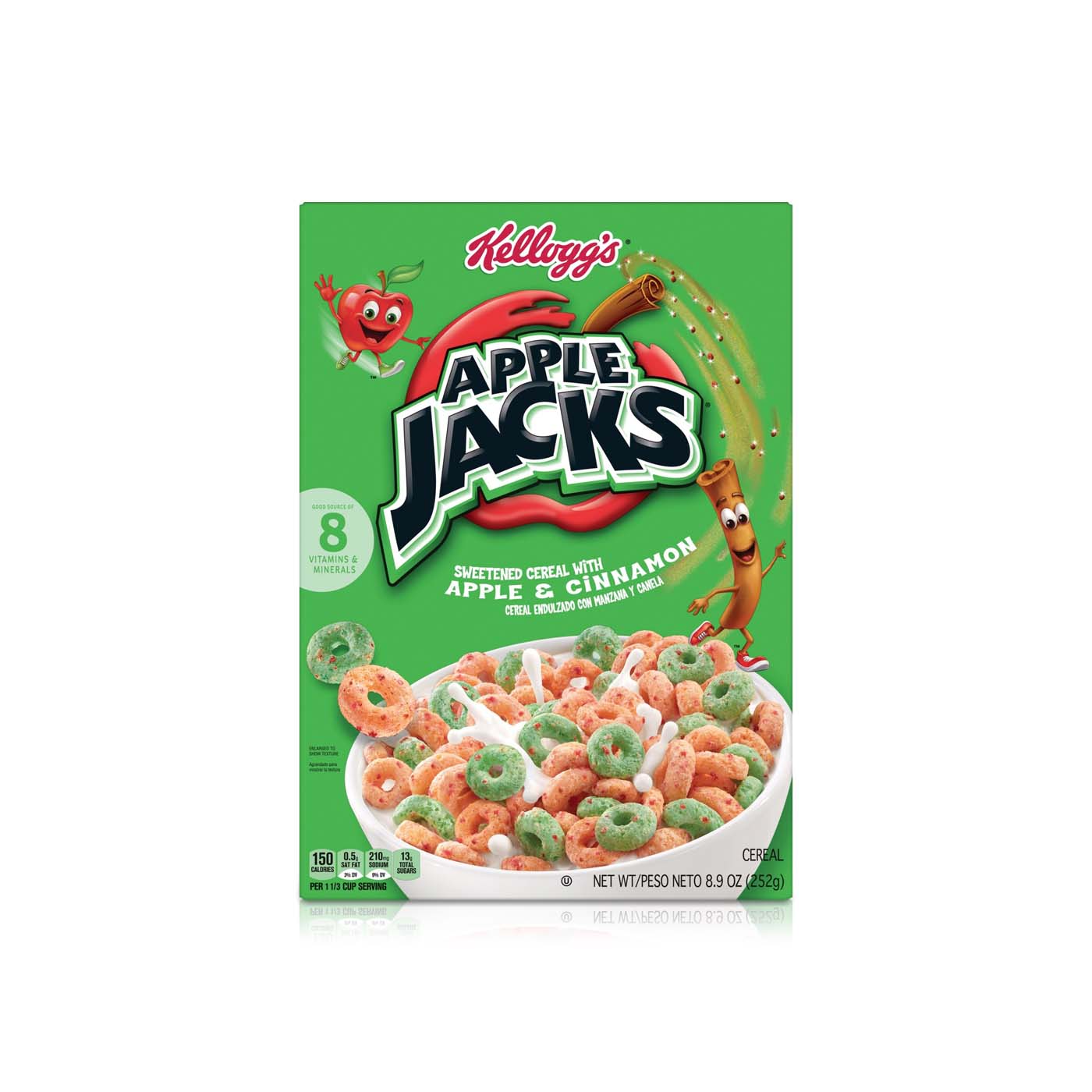 Kellogg's Apple Jacks Apple and Cinnamon Cereal 252g - Spinneys UAE