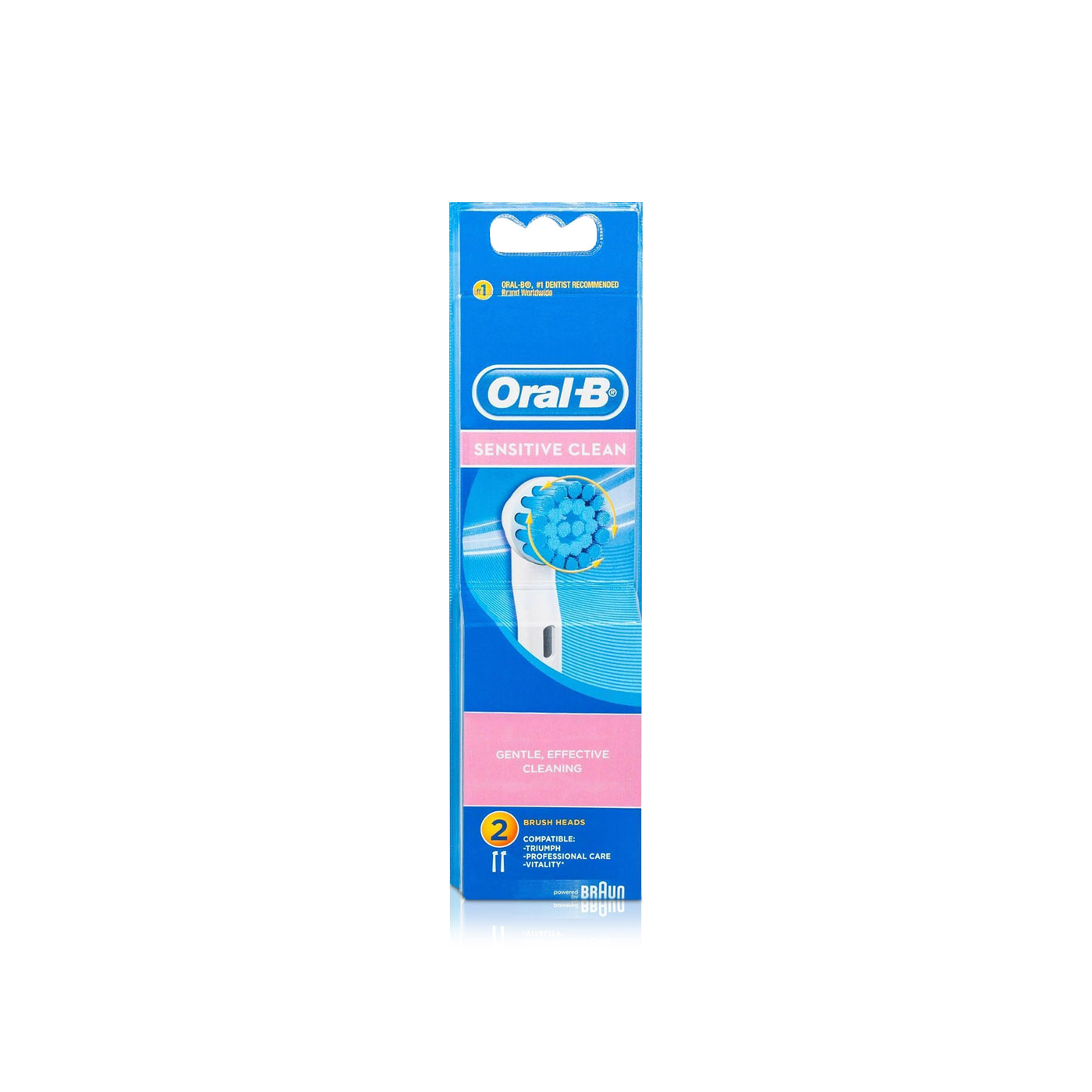 Oral B Sensitive Clean Brush Heads x 2 - Spinneys United Arab Emirates