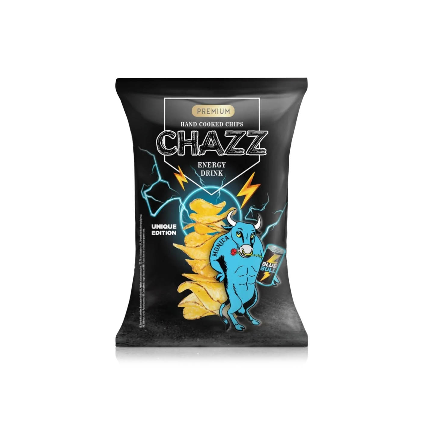 Chazz Energy Drink Flavour Hand Cooked Potato Chips 90g - Spinneys UAE